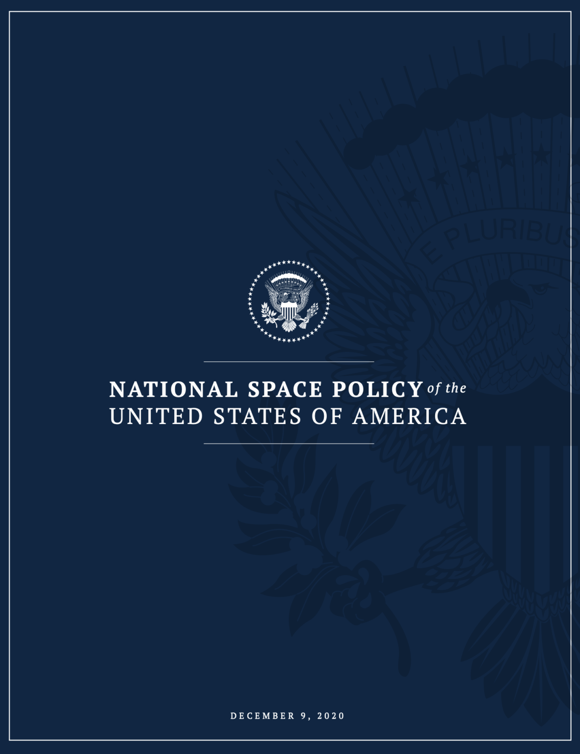 National Space Policy of the United States of America | Andrew S. Erickson