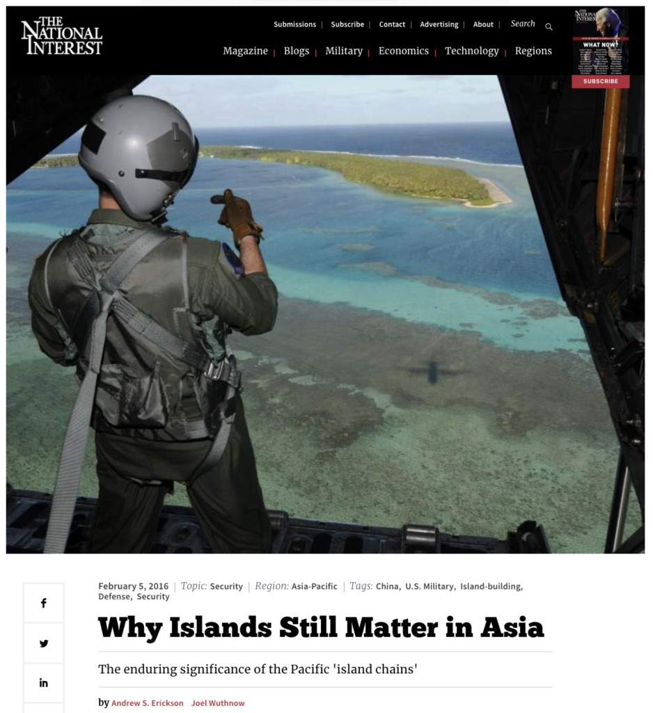Why Islands Still Matter in Asia: The Enduring Significance of the ...