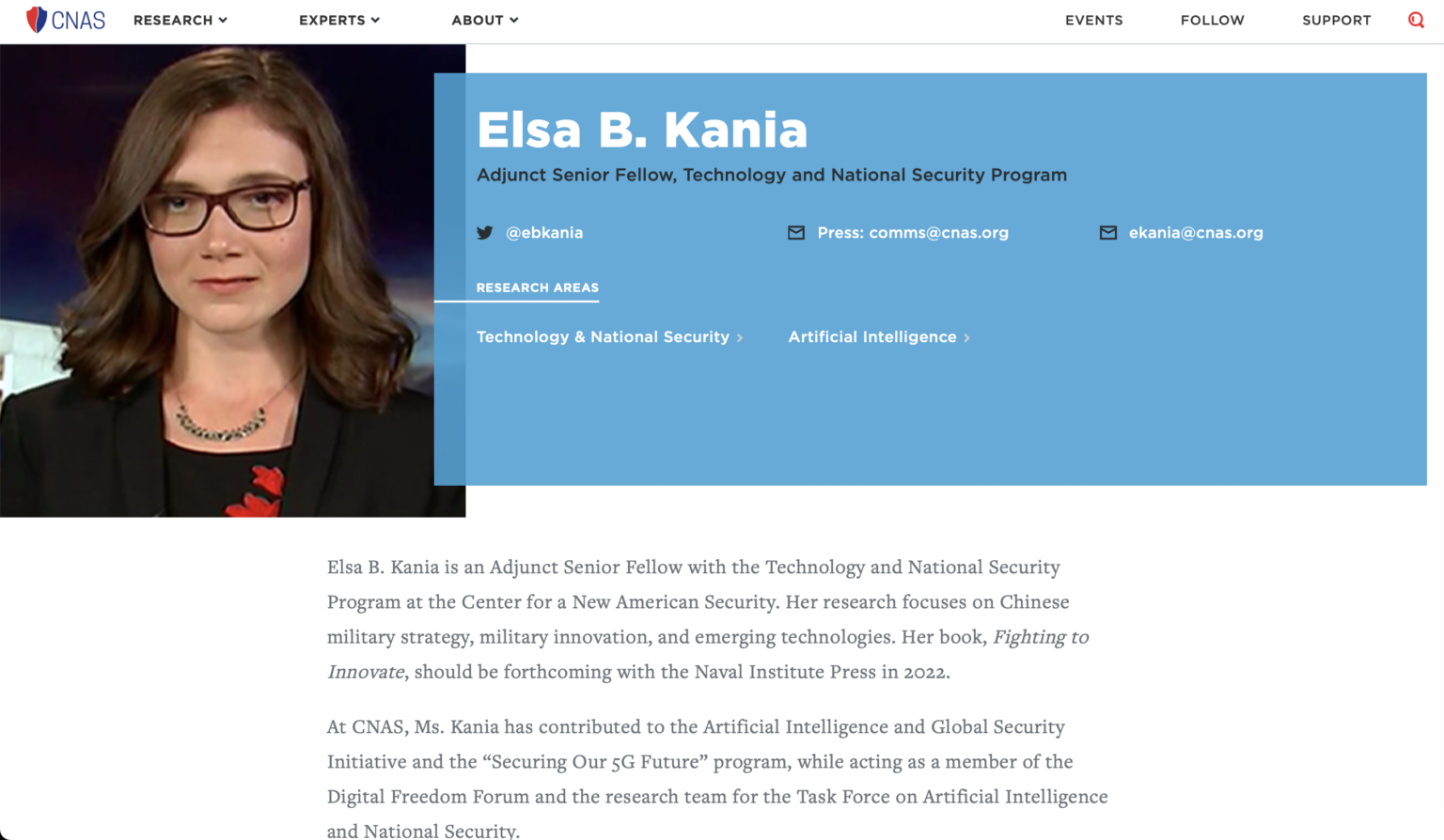 The Elsa Kania Bookshelf: Sino-American Competition, Technological ...