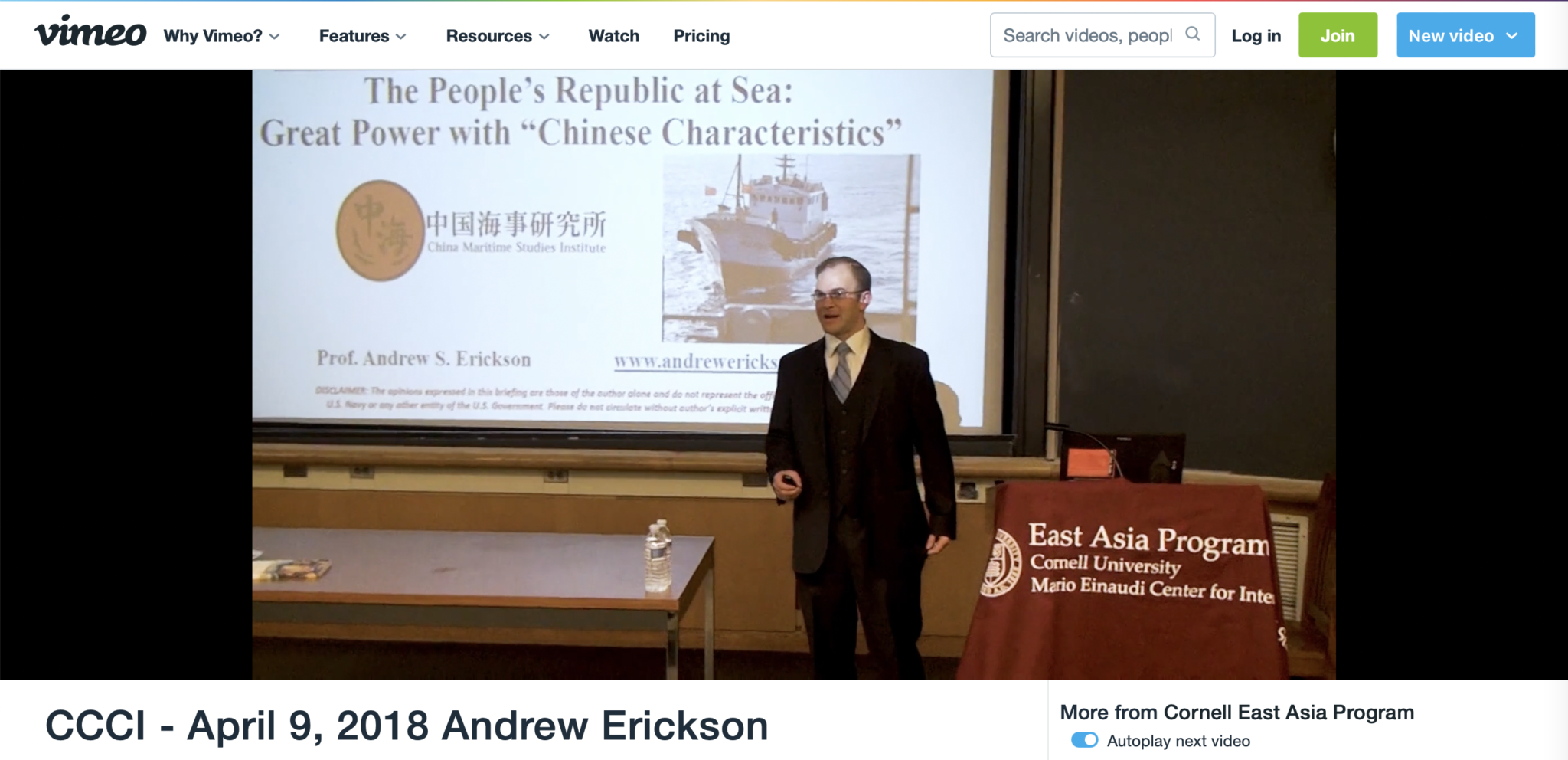 Cornell Contemporary China Initiative Lecture—“The People’s Republic at ...