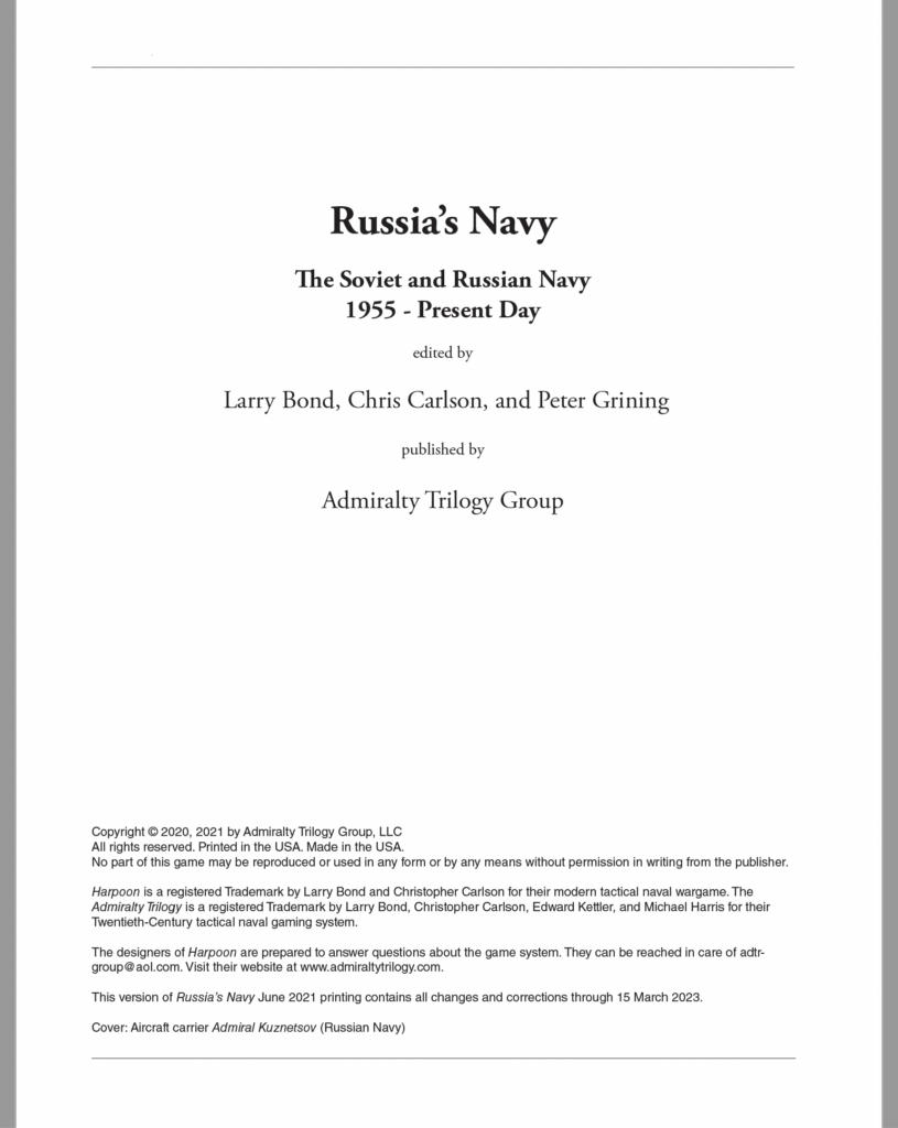 Historical Orders of Battle: Soviet/Russian Naval Ships & Military ...