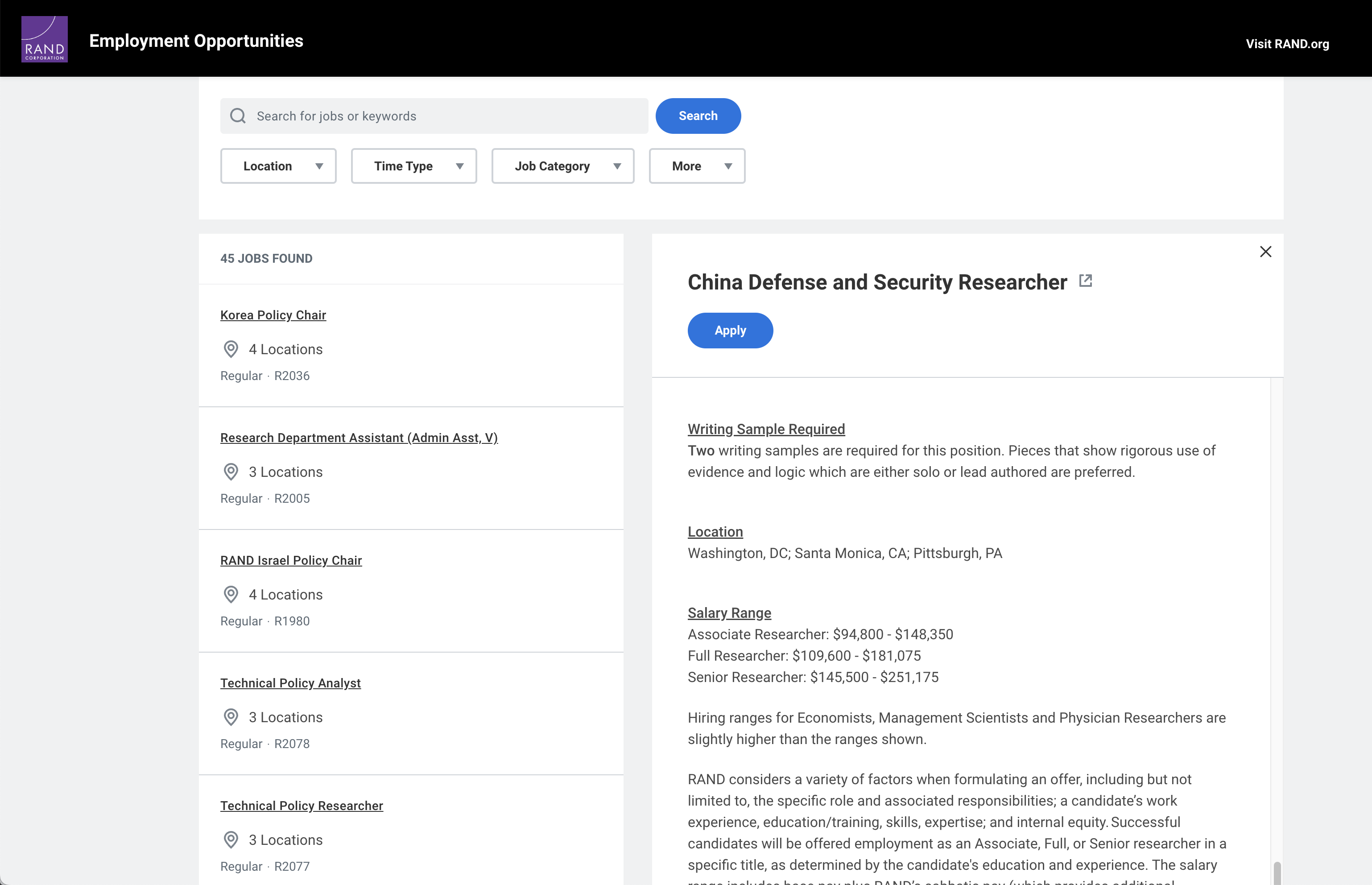 Apply Now! RAND Seeks China Researcher & Analyst | Andrew S. Erickson