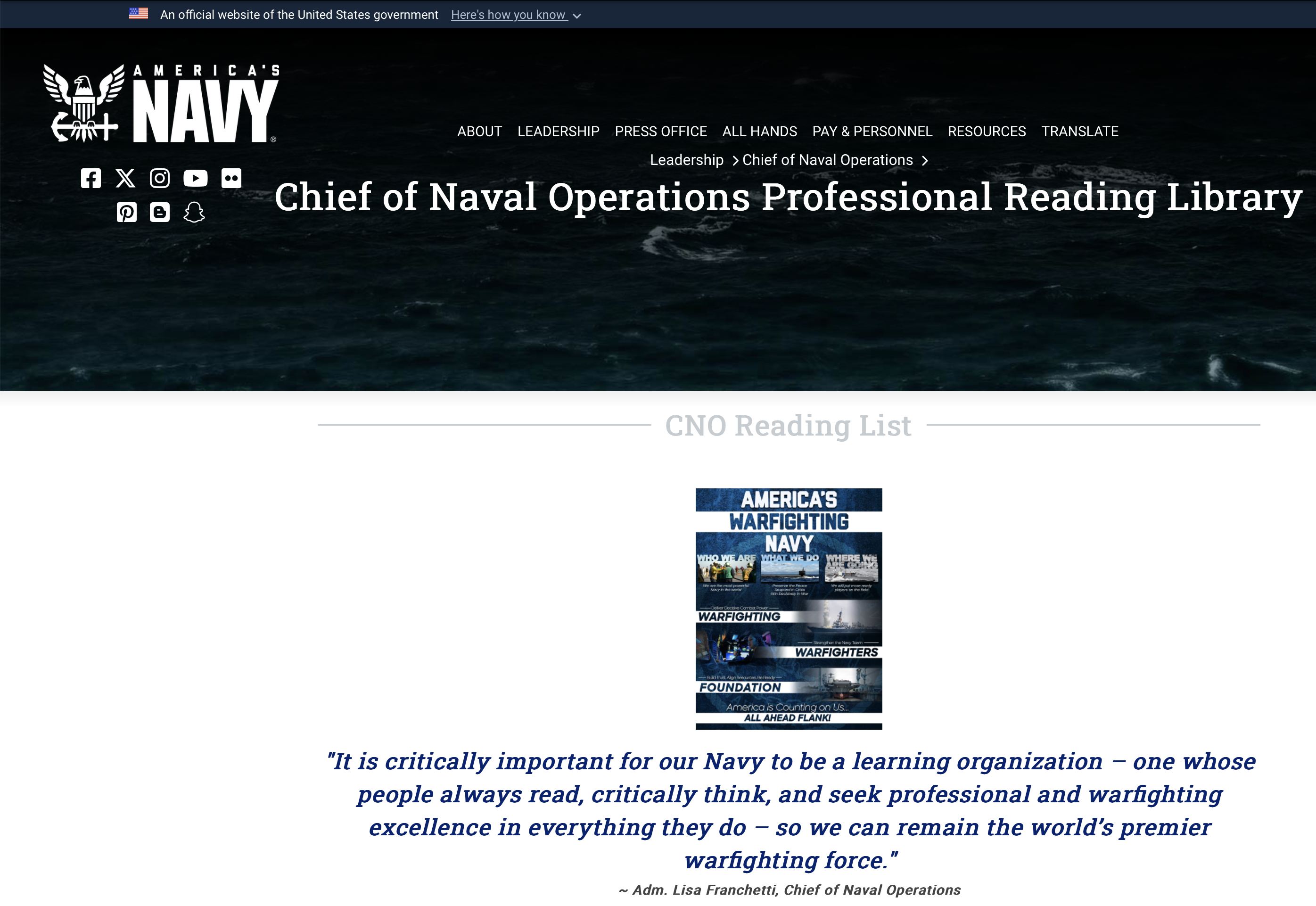 New CNO Reading List Includes “China as a 21st-Century Naval Power ...