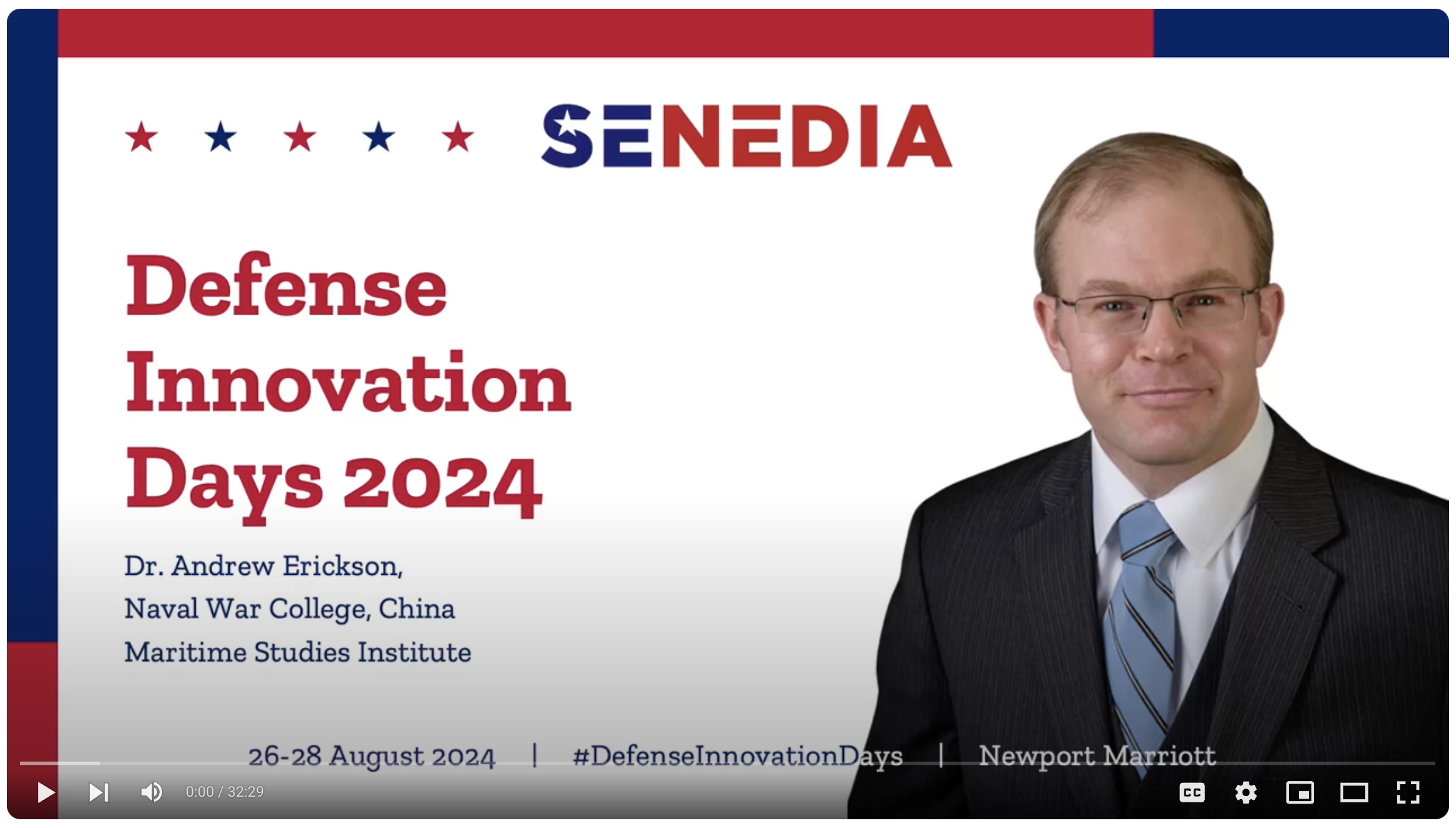 Honored to Give Keynote Address—“Taiwan: The Stakes”—at SENEDIA Defense ...