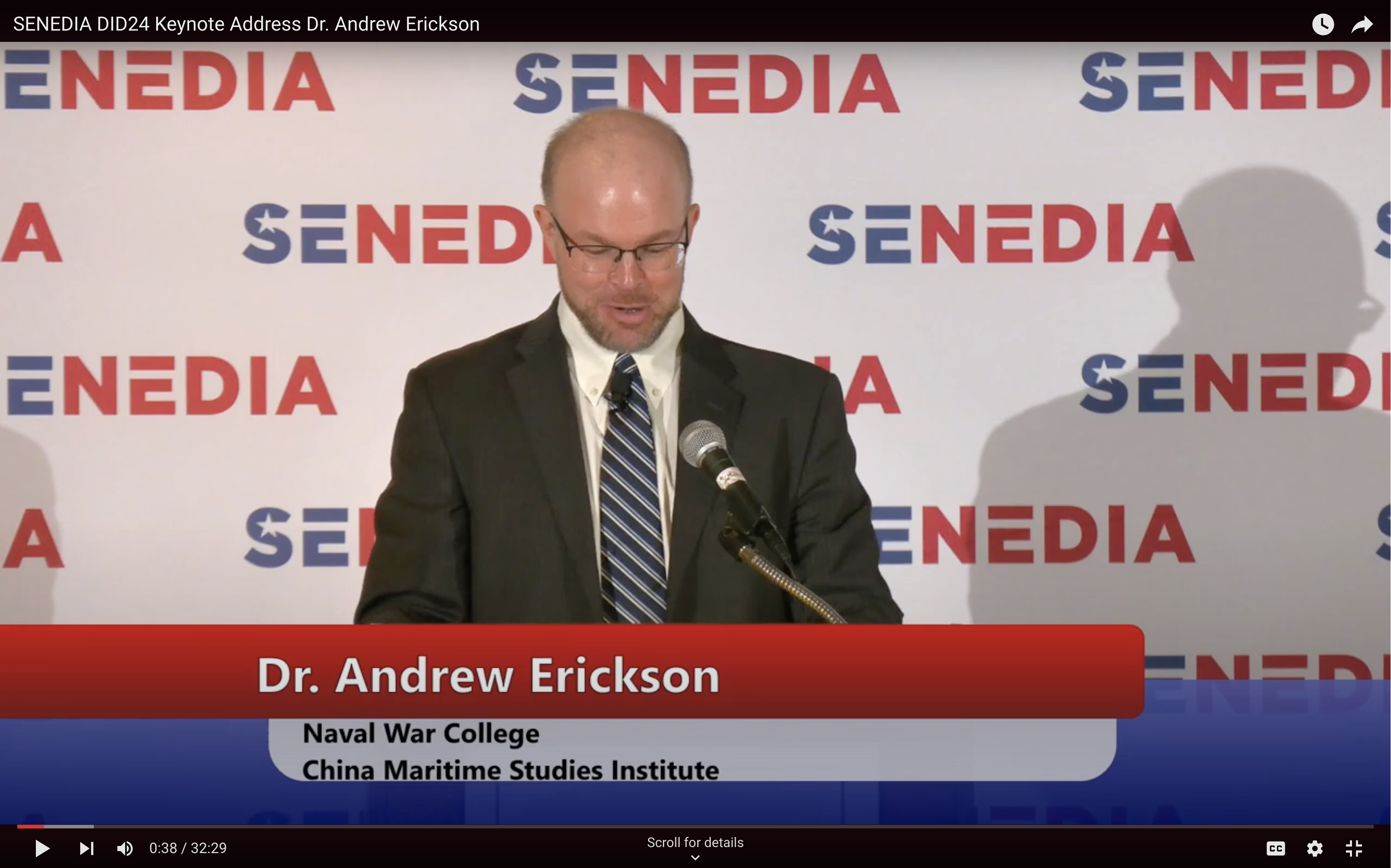Honored to Give Keynote Address—“Taiwan: The Stakes”—at SENEDIA Defense ...